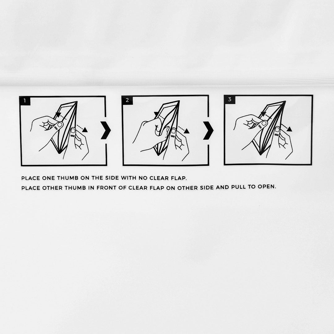 12"x9" Large Child Resistant Exit Bags All White - 50 Count – Green ...