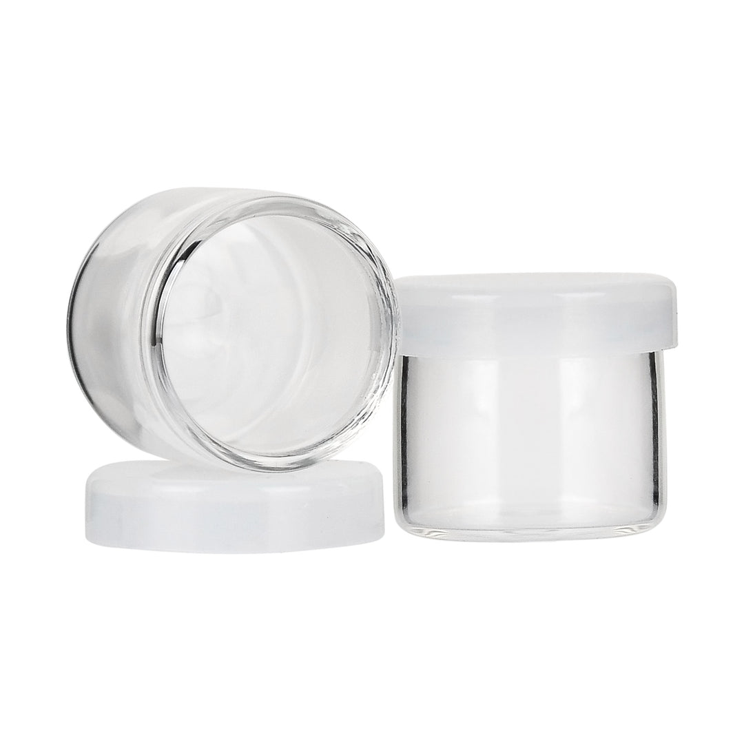 6ml Glass Wide Neck Concentrate Container With Silicone Cap - 1 Gram ...